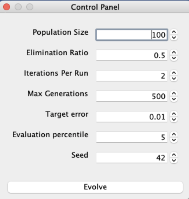Evolution | Simbrain Docs